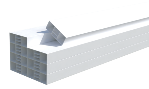 Lame PVC 80x30 mm pour clôtures en PVC