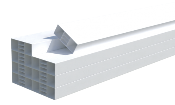 Lame PVC 80x30 mm pour clôtures en PVC