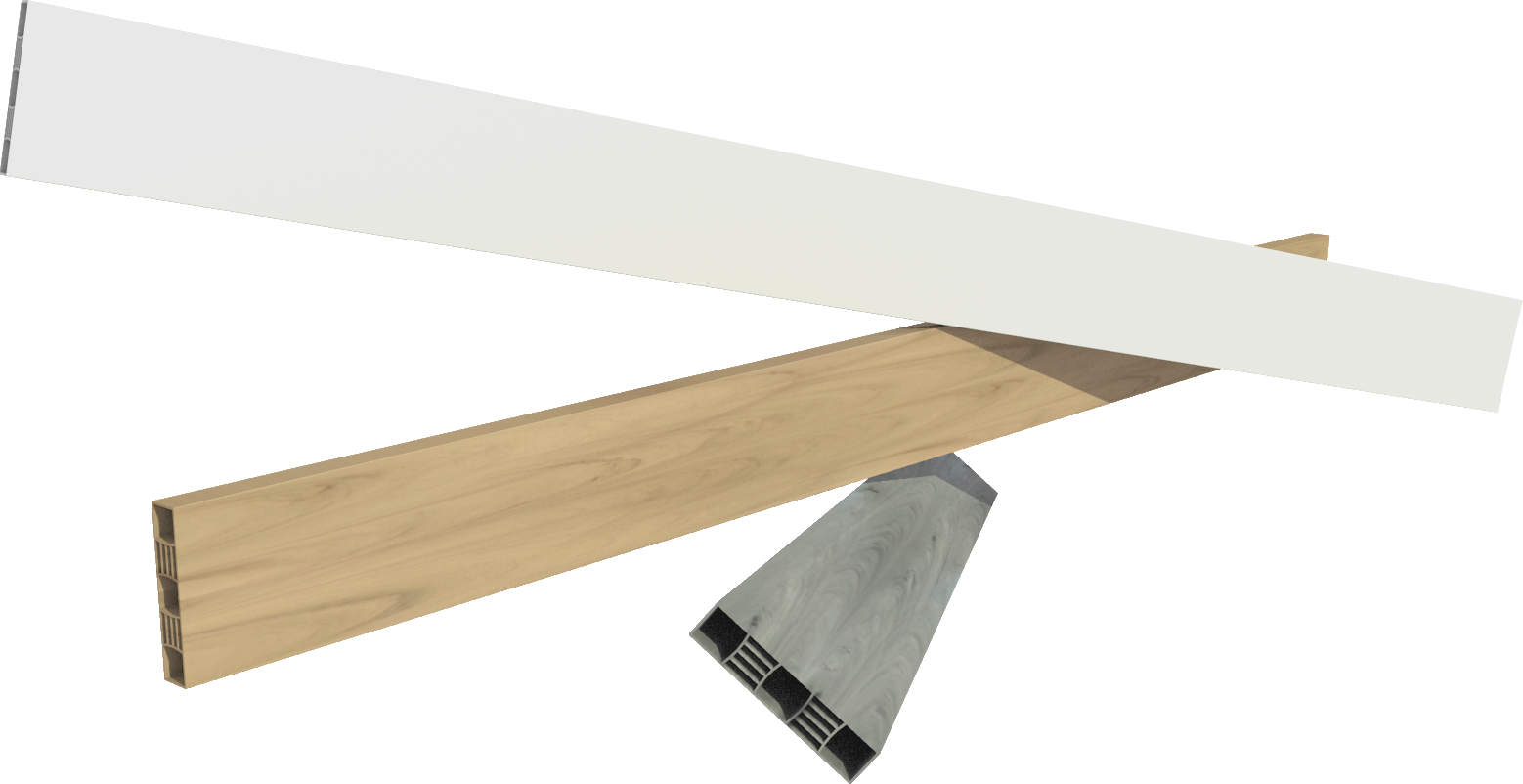 Lisses et planches en PVC pour clôtures et portails