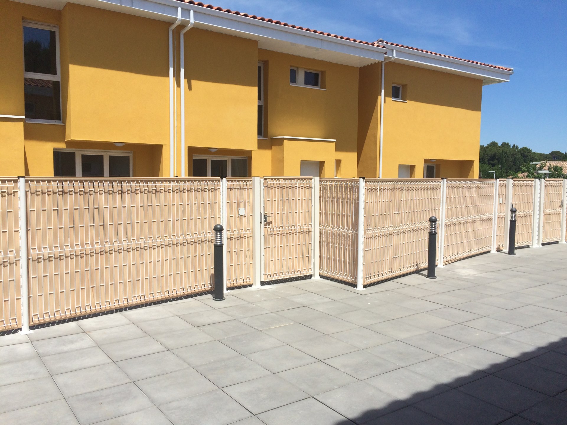 Lames d'occultation pvc : occultation de treillis soudés